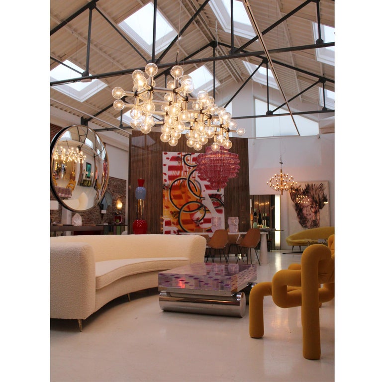 Mid-Century Modern Robert Haussmann Atomic Suspension Lamp, Switzerland ...