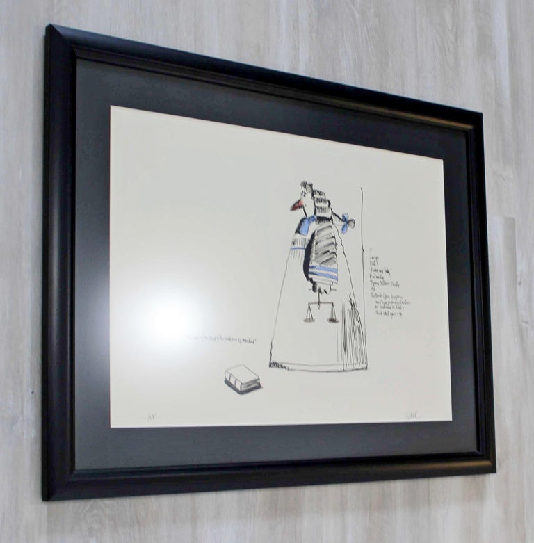 Mid-Century Modern Robert Israel Signed AP Hand Colored Lithograph ...