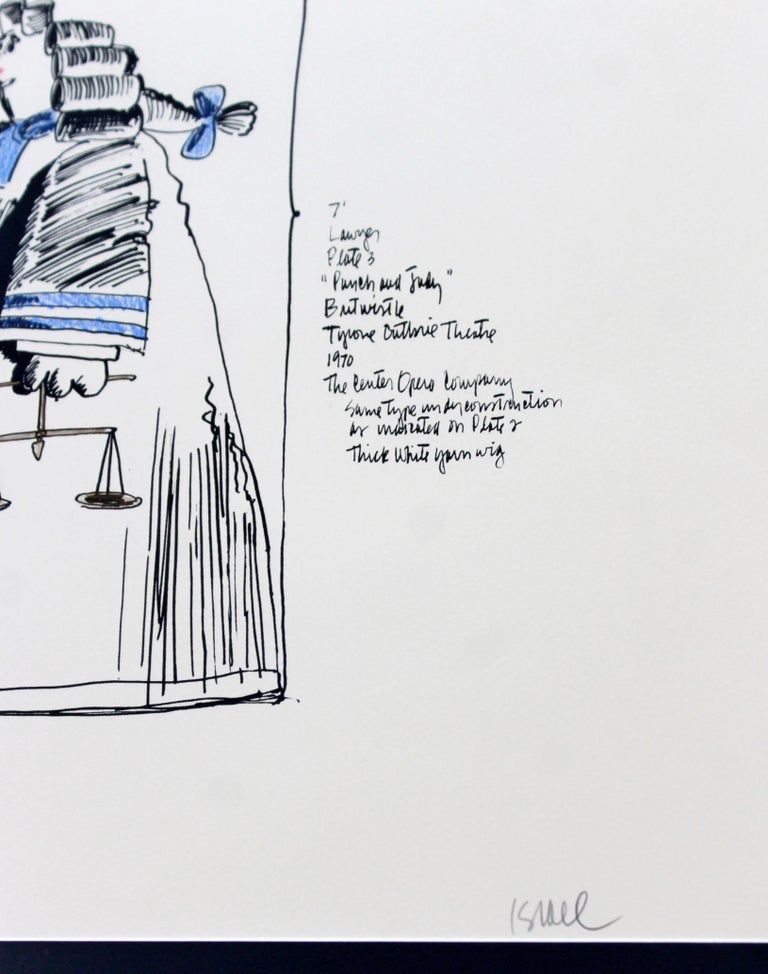 Mid-Century Modern Robert Israel Signed AP Hand Colored Lithograph ...
