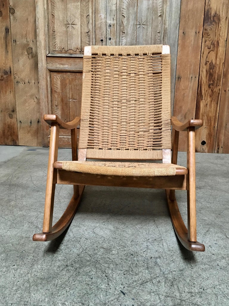 Mid-Century Modern Rocking Chair at 1stDibs