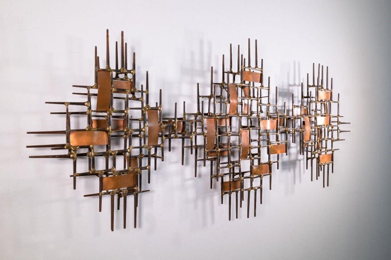 Mid-Century Modern Ron Schmidt Brutalist Nail Sculpture For Sale at 1stDibs