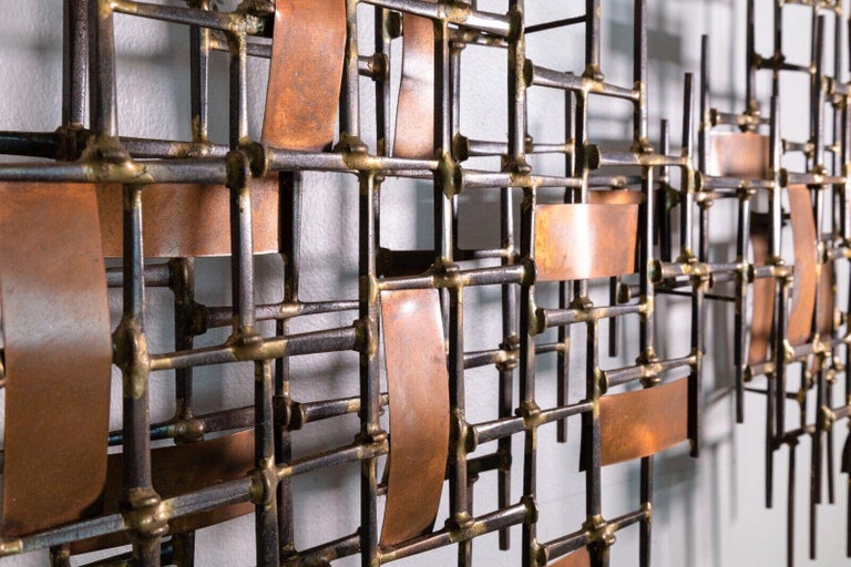 Mid-Century Modern Ron Schmidt Brutalist Nail Sculpture For Sale at 1stDibs