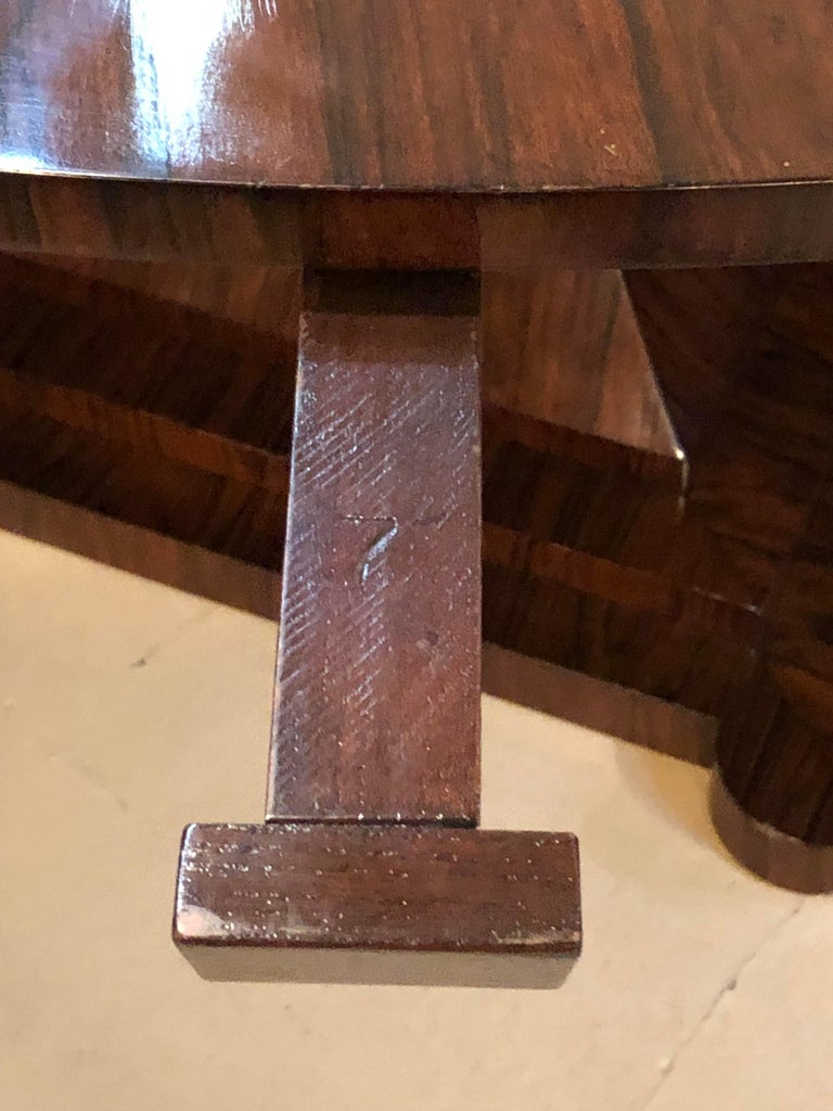 Mid-Century Modern Rosewood Circular Dining or Center Table by Holly ...