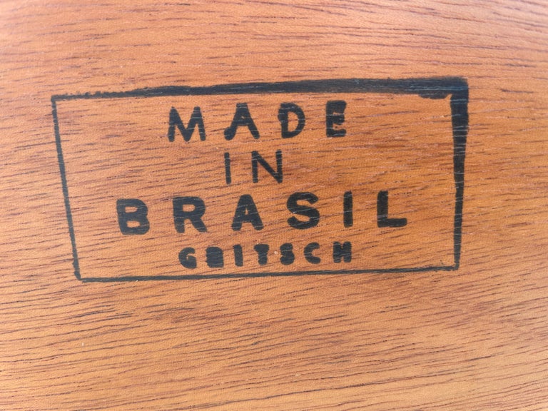 Mid-Century Modern Rosewood Desk Magic Box Made in Brazil with Key For ...
