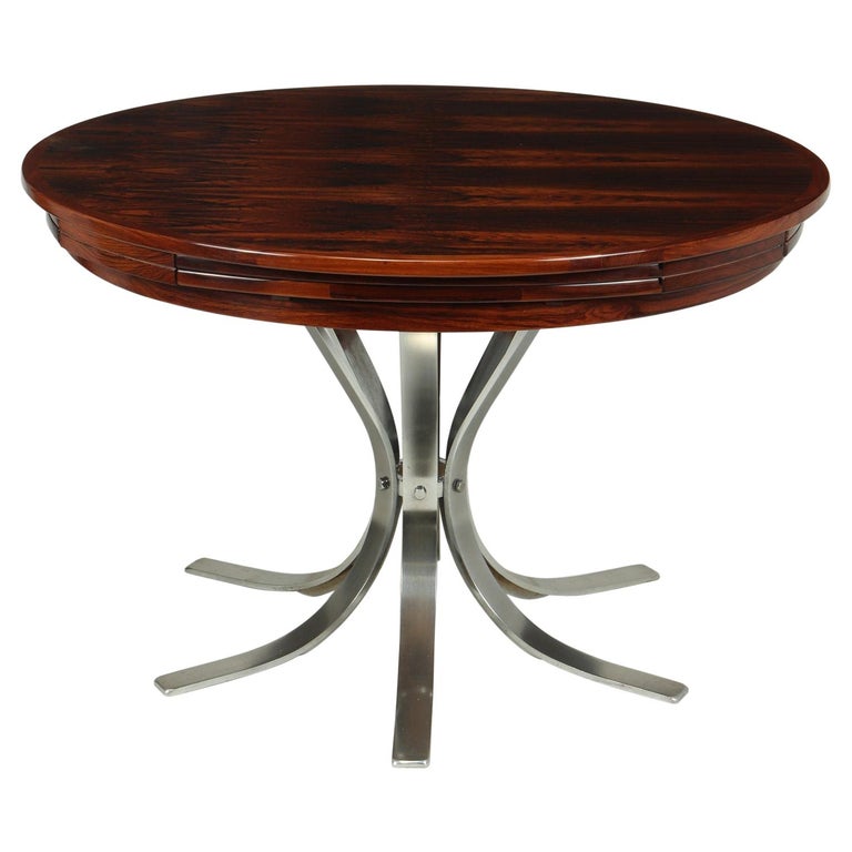 Mid century Modern Rosewood Flip Flap Lotus Dining Table by Dyrlund at ...