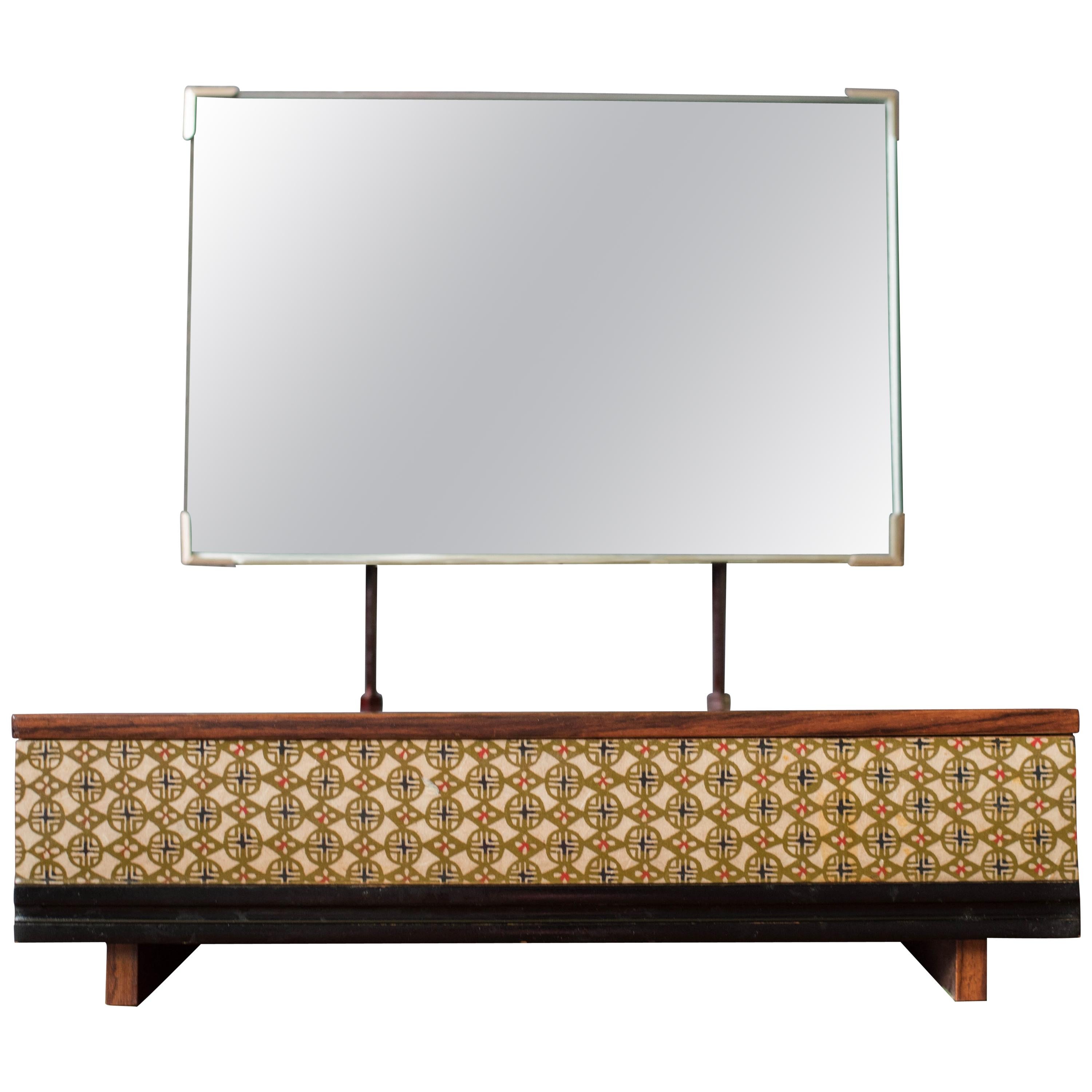 19th Century Hand-Carved Black Forest Vanity Mirror-Box For Sale at 1stdibs