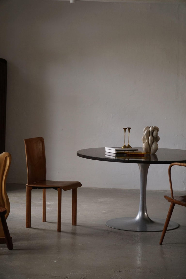 Mid-Century Modern, Round Dining Table in Granite, Tulip Style, Made in ...