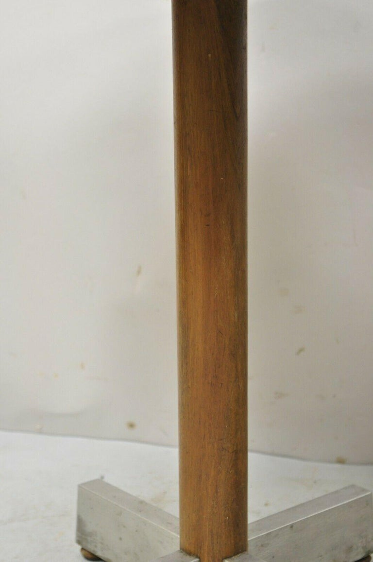 Mid Century Modern Round Granite Top Metal Star Base Side Tables - a ...