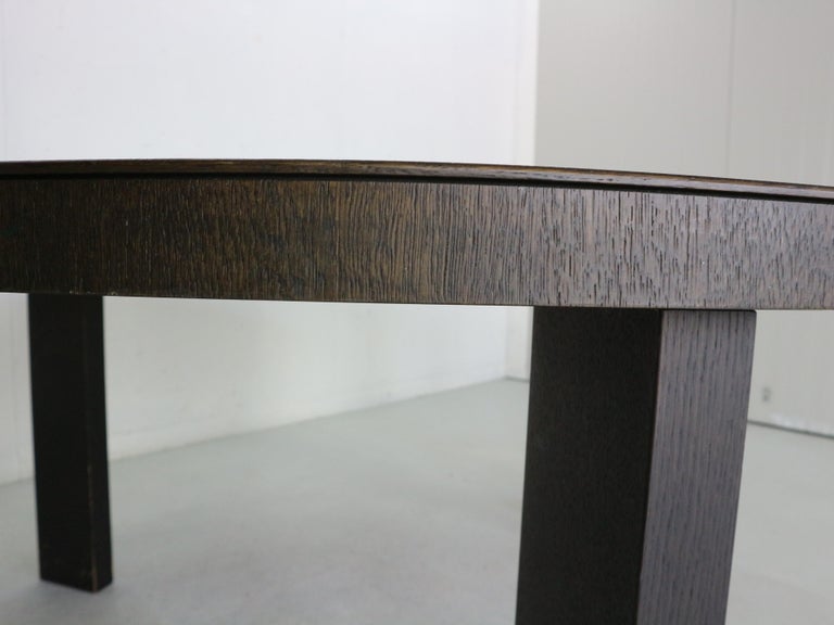 Mid-Century Modern Round Wenge Dinning Table, 1980, Italy For Sale at ...