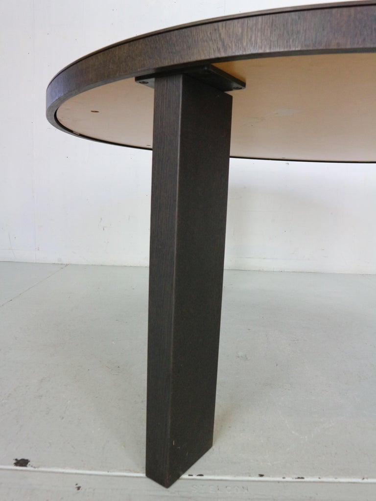 Mid-Century Modern Round Wenge Dinning Table, 1980, Italy For Sale at ...