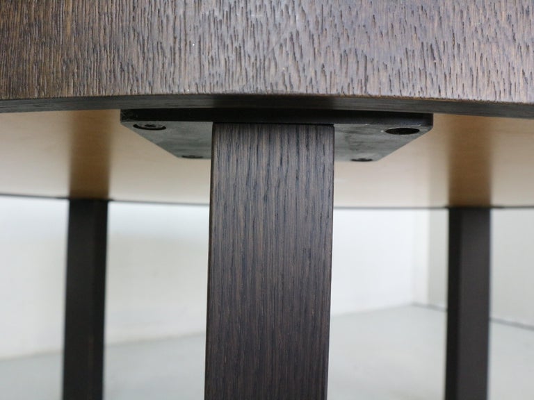 Mid-Century Modern Round Wenge Dinning Table, 1980, Italy For Sale at ...