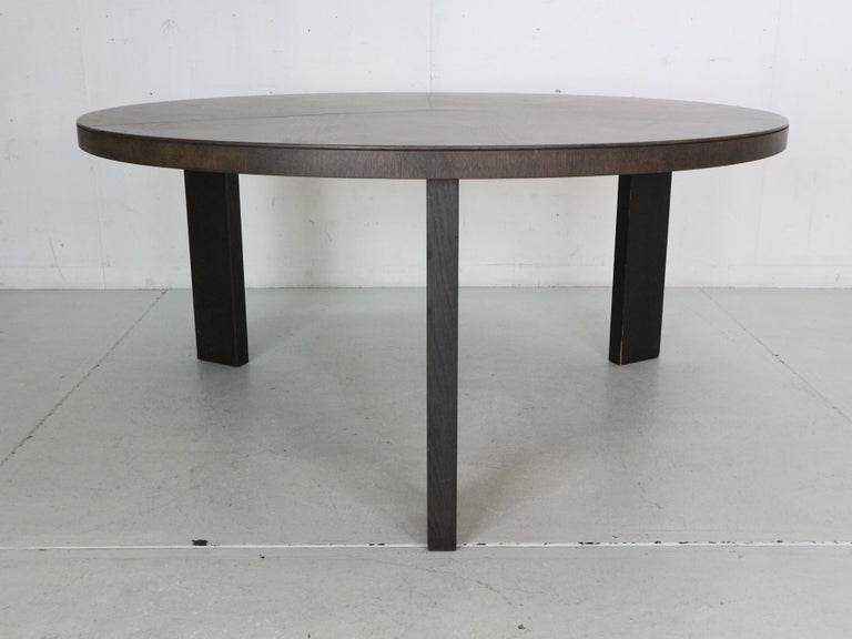 Mid-Century Modern Round Wenge Dinning Table, 1980, Italy For Sale at ...
