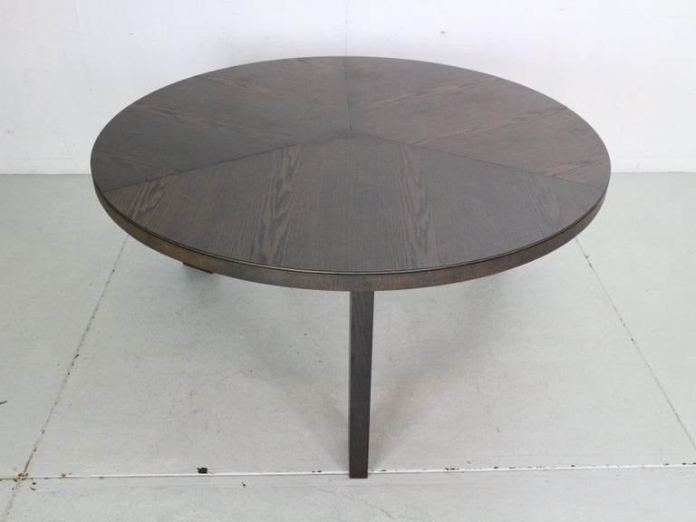Mid-Century Modern Round Wenge Dinning Table, 1980, Italy For Sale at ...