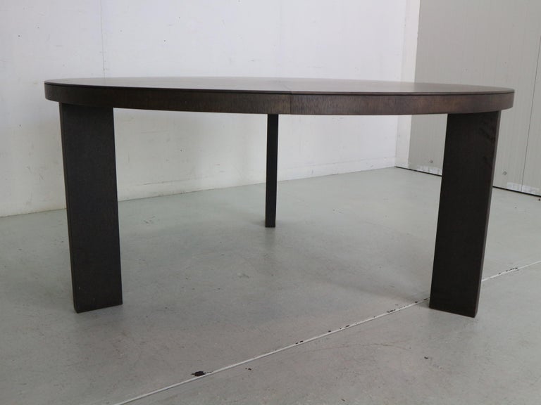 Mid-Century Modern Round Wenge Dinning Table, 1980, Italy For Sale at ...