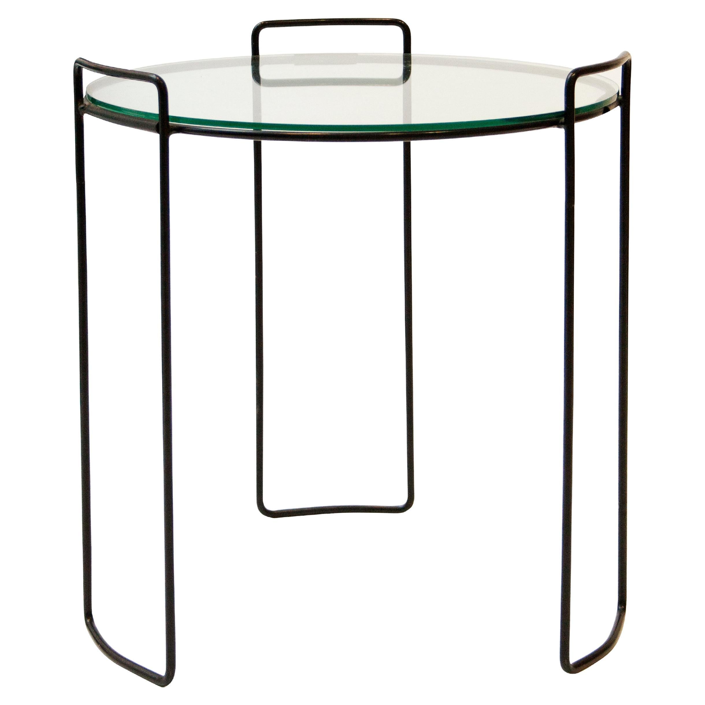Modern Round Entrance Foyer Table For Sale at 1stDibs
