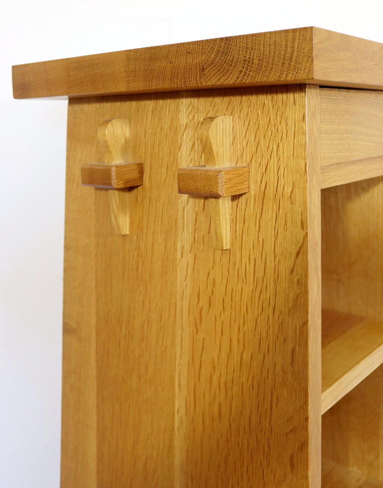 Mid-Century Modern Roycroft Asian Style Tall Shelving Unit Bookcase and ...