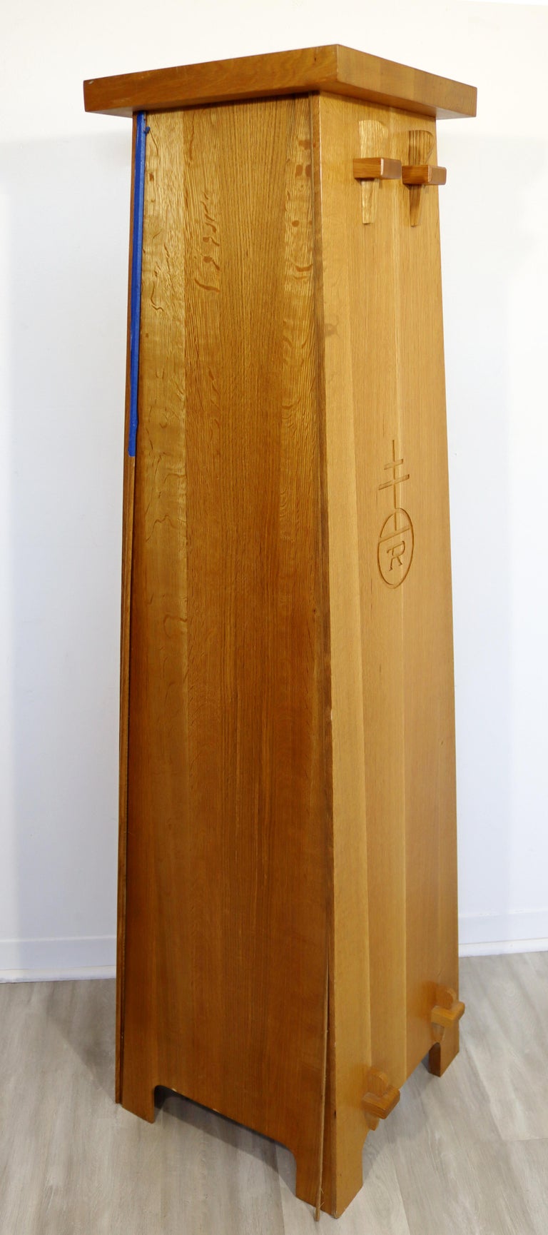 Mid-Century Modern Roycroft Asian Style Tall Shelving Unit Bookcase and ...