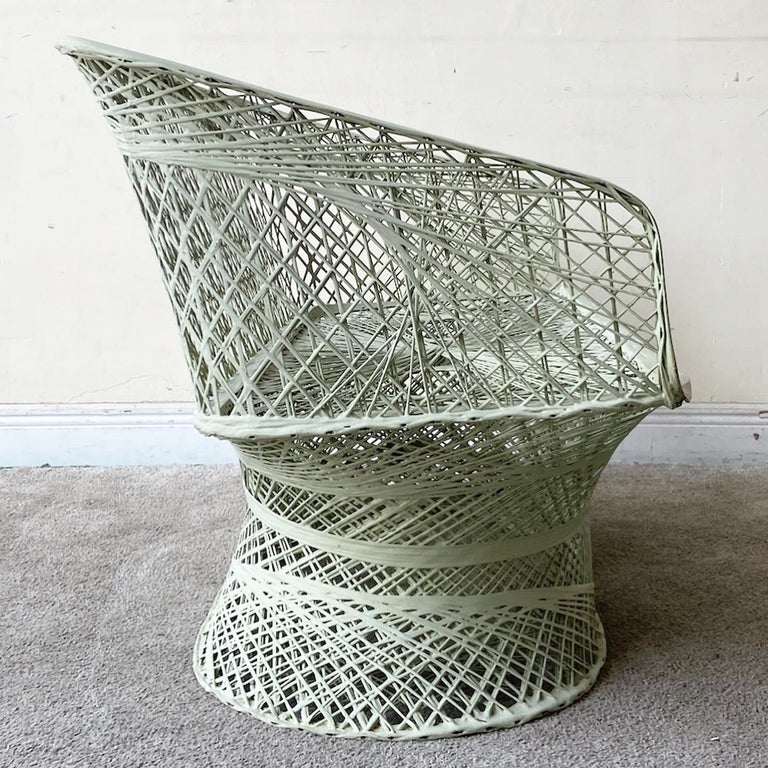 Mid-Century Modern Russell Woodard Spun Fiberglass Loveseat/Bench For ...