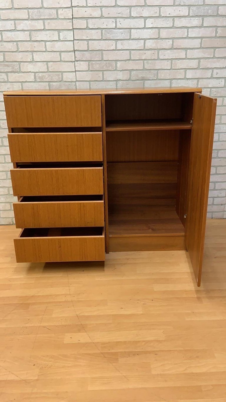 Mid-Century Modern Sannemann Danish Bachelor Wardrobe Chest For Sale at ...