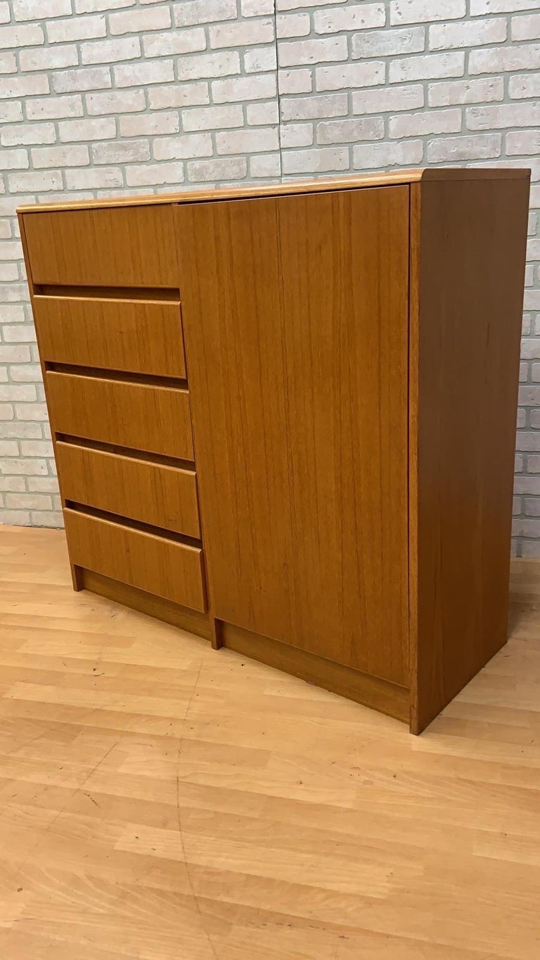 Mid-Century Modern Sannemann Danish Bachelor Wardrobe Chest For Sale at ...