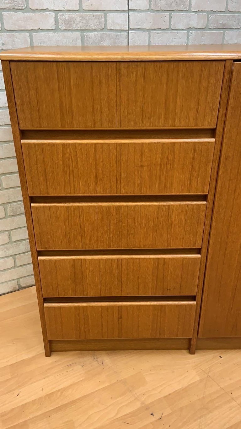 Mid-Century Modern Sannemann Danish Bachelor Wardrobe Chest For Sale at ...