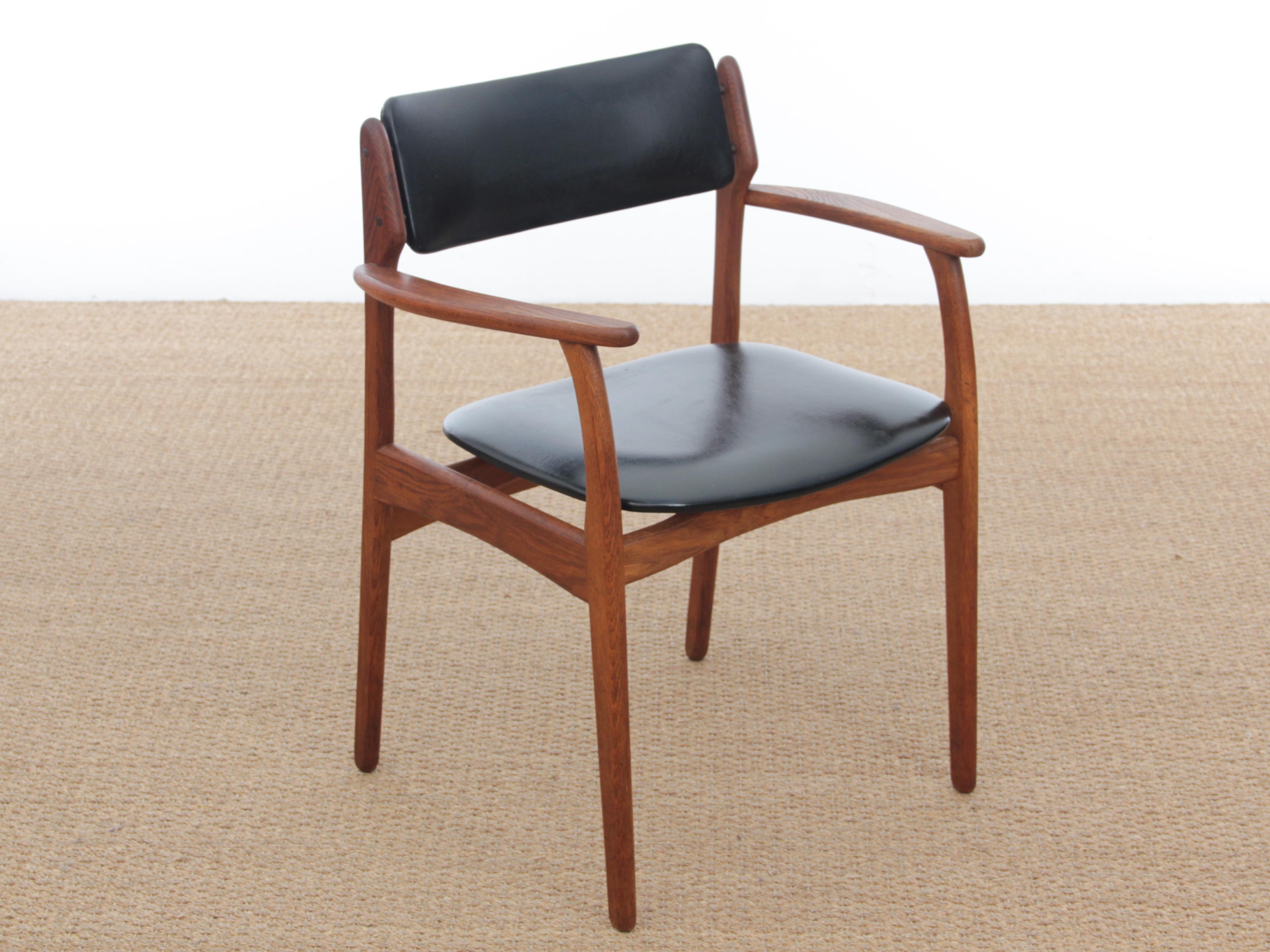Mid-Century Modern Scandinavian Arm Chair in Teak by Erik Buck at 1stDibs