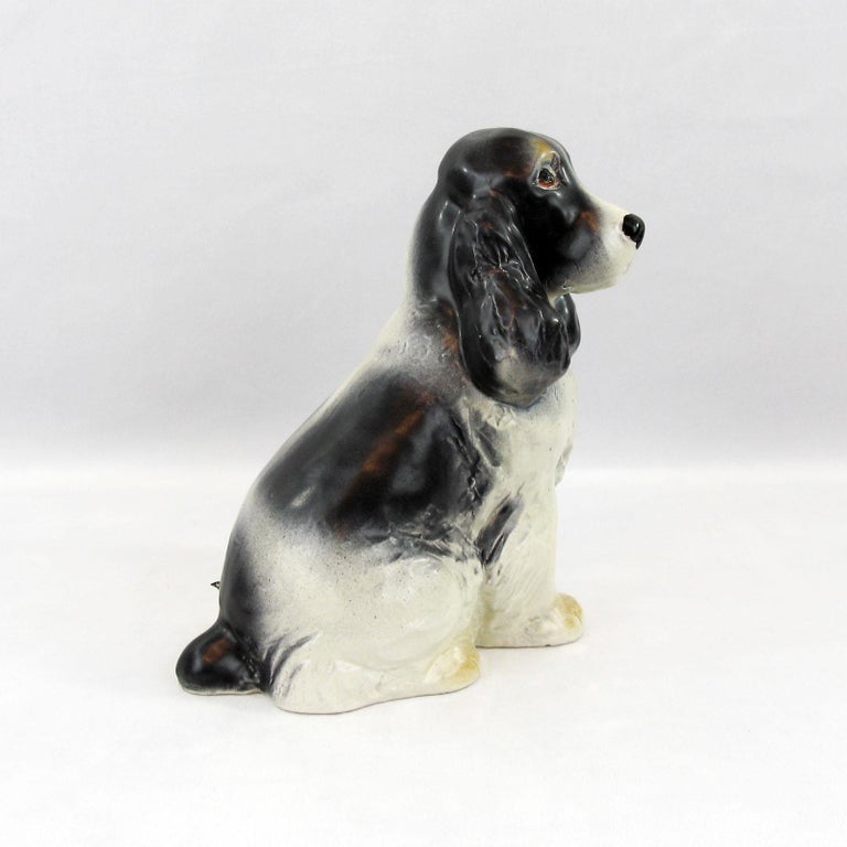 Mid-Century Modern Scandinavian Ceramic Cocker Spaniel For Sale at 1stDibs