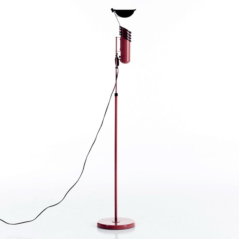 Mid-Century Modern Scandinavian Design Adjustable Reflector Floor Lamp ...