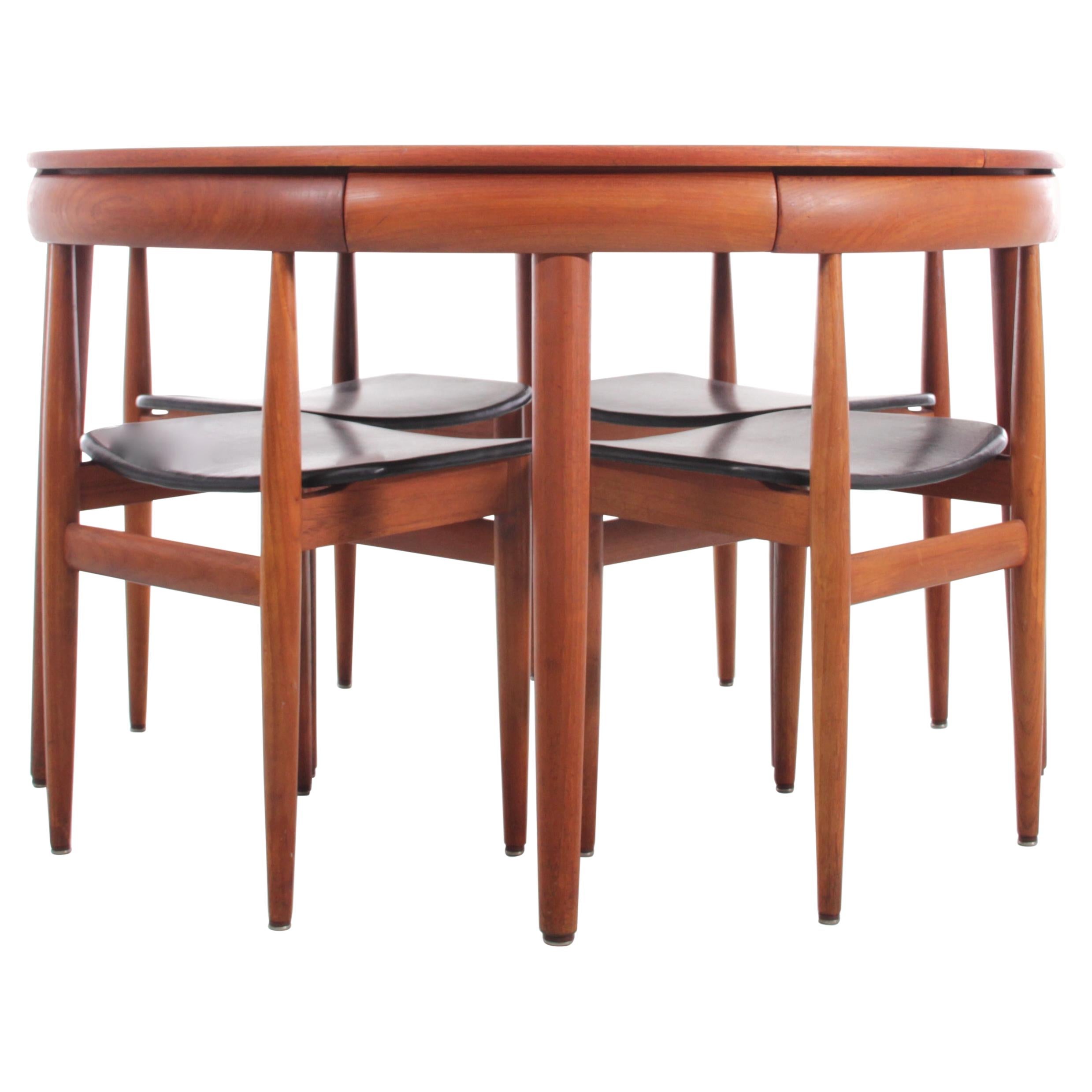 Mid-Century Modern Scandinavian Dining Set in Teak by Hans Olsen at 1stDibs
