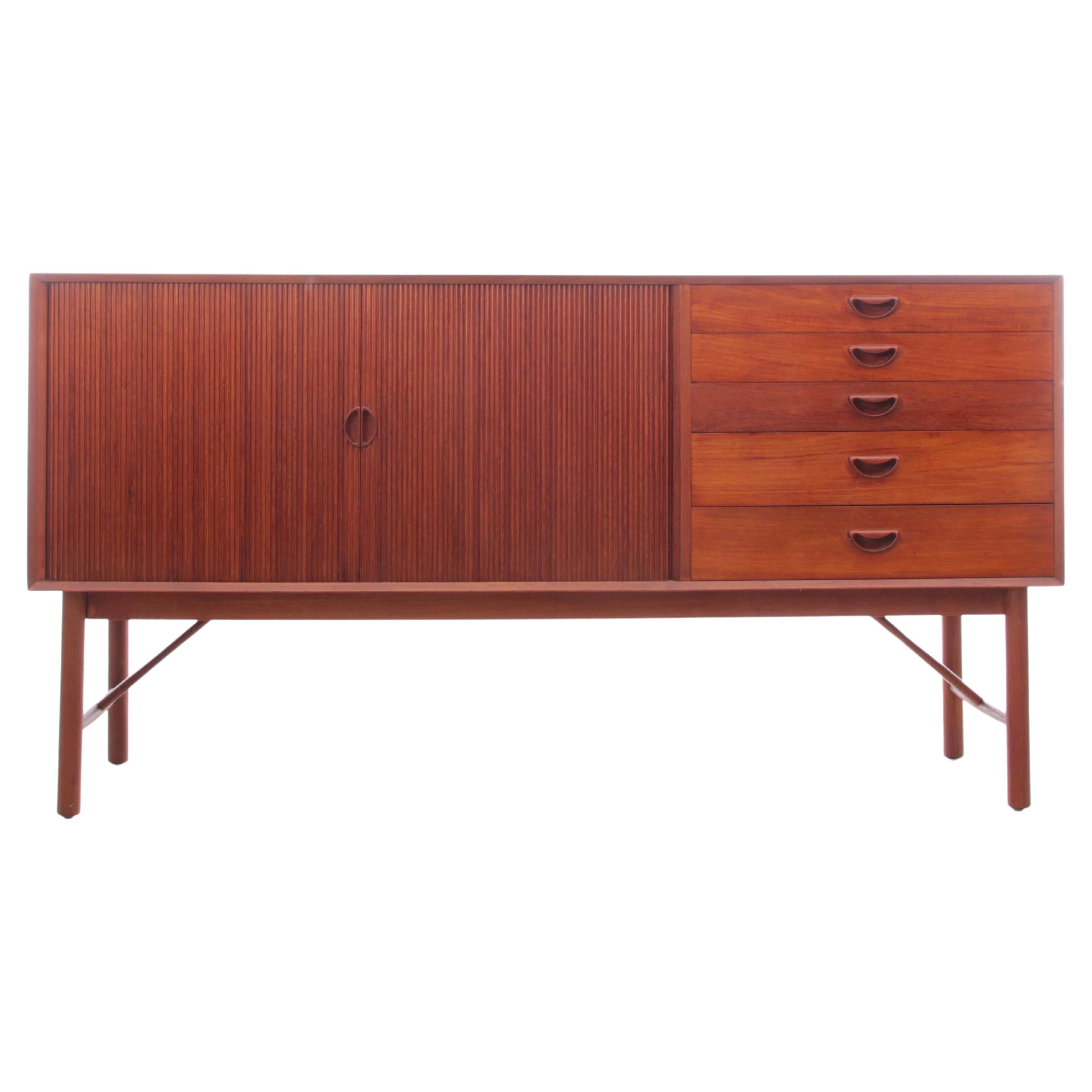 Mid-Century Modern Scandinavian Jealousy Cabinet in Solid Teak For Sale ...