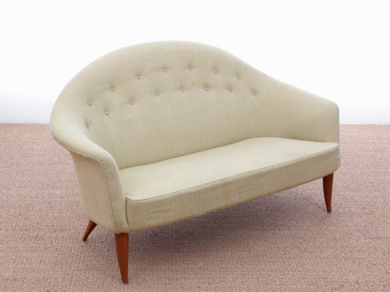 Mid-Century Modern Scandinavian Sofa 2-Seat For Sale at 1stDibs