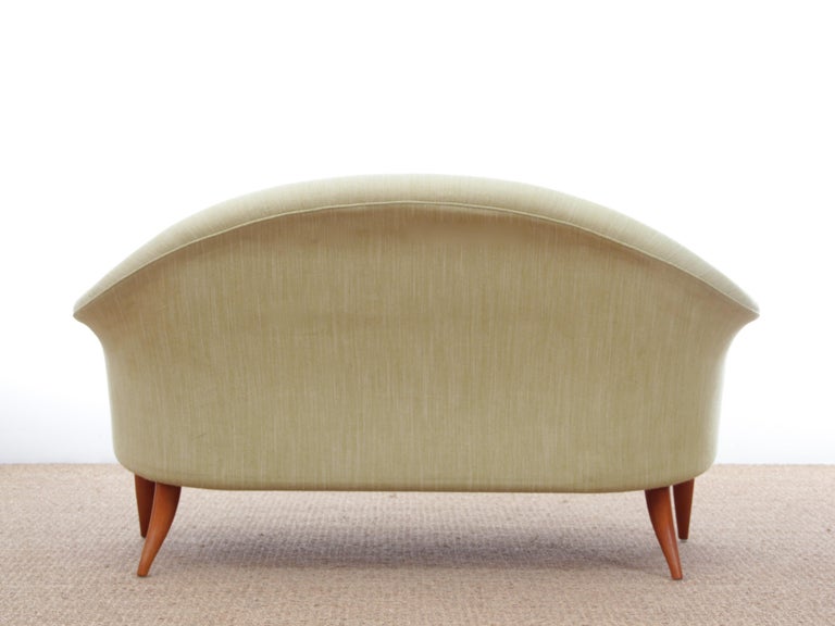 Mid-Century Modern Scandinavian Sofa 2-Seat For Sale at 1stDibs