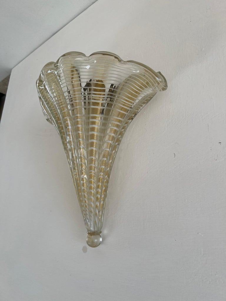 Mid-Century Modern Sconce Designed by Barovier Toso, Italy, circa 1960 ...