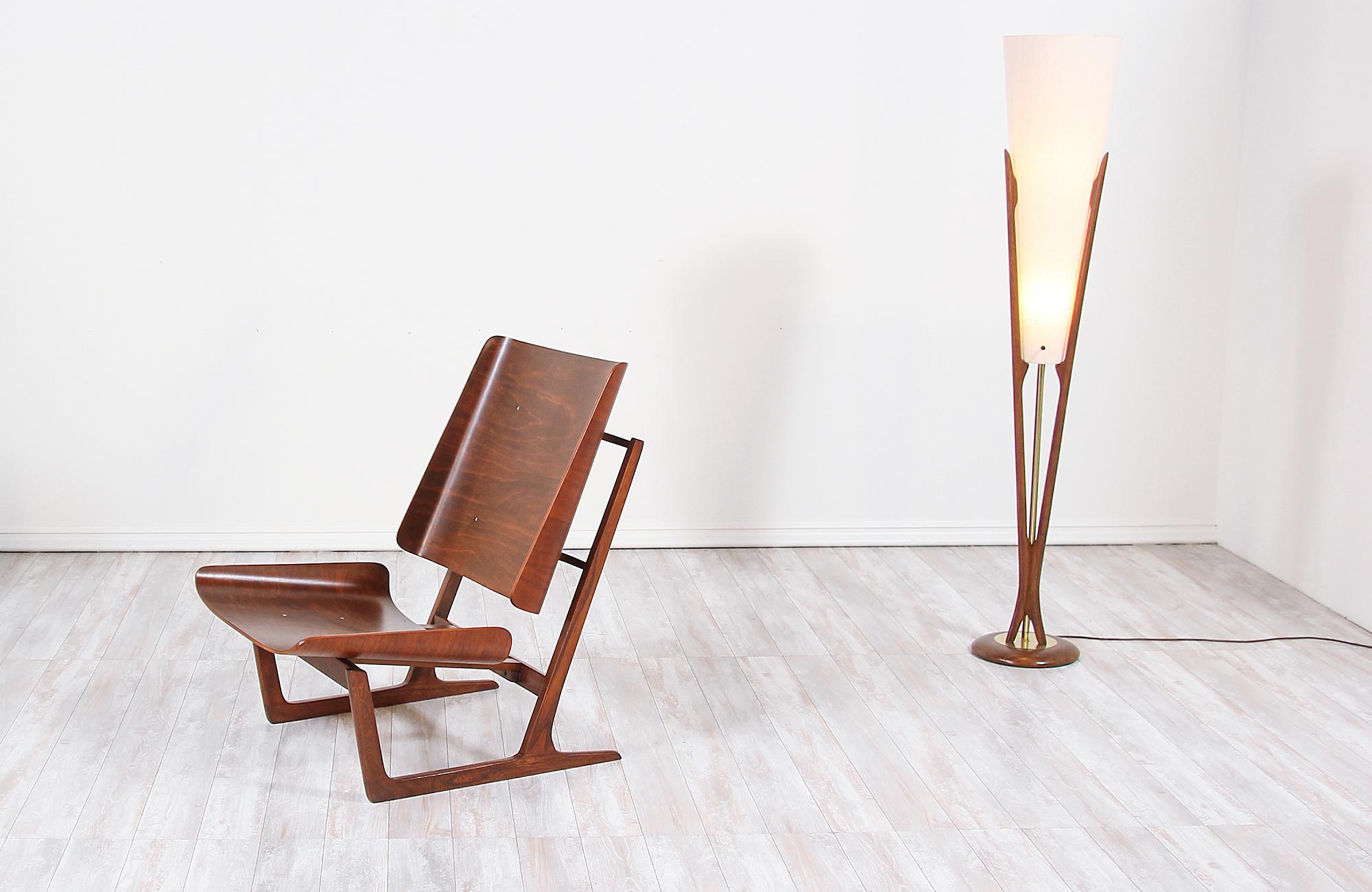 Mid-Century Modern Sculptural Bentwood Lounge Chair at 1stDibs | mid ...