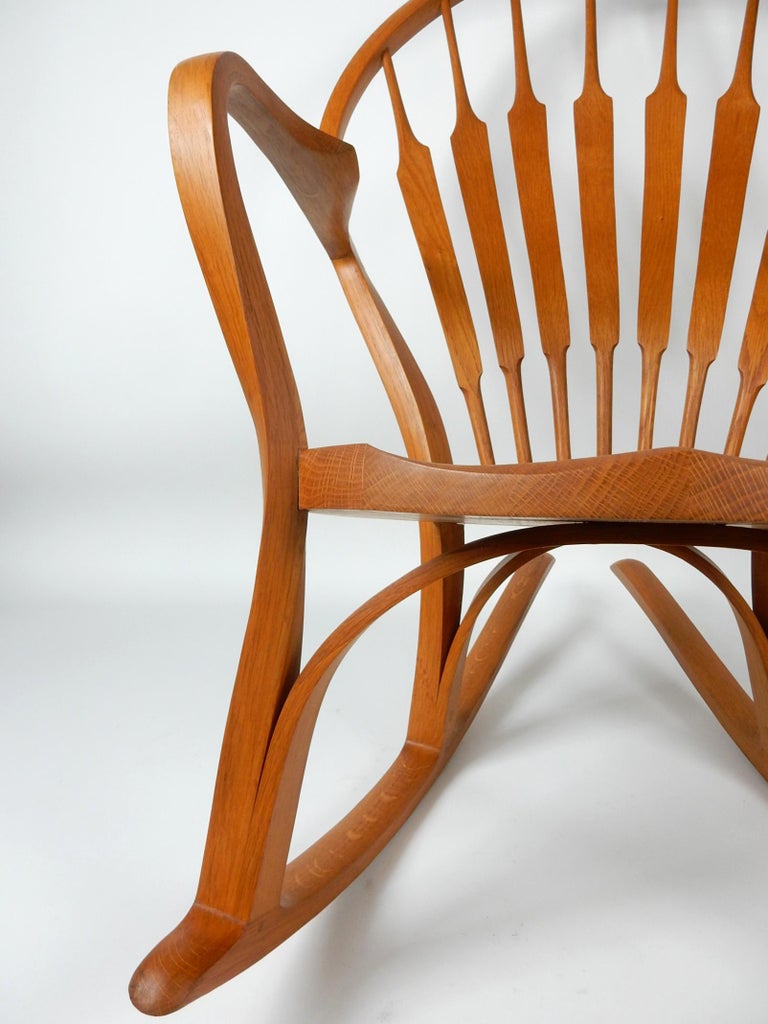 Mid-Century Modern Sculptural Bentwood Rocking Art Chair For Sale at ...