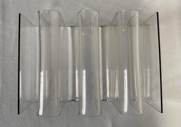 Mid Century Modern Sculptural Lucite Magazine Holder Stand For Sale at ...