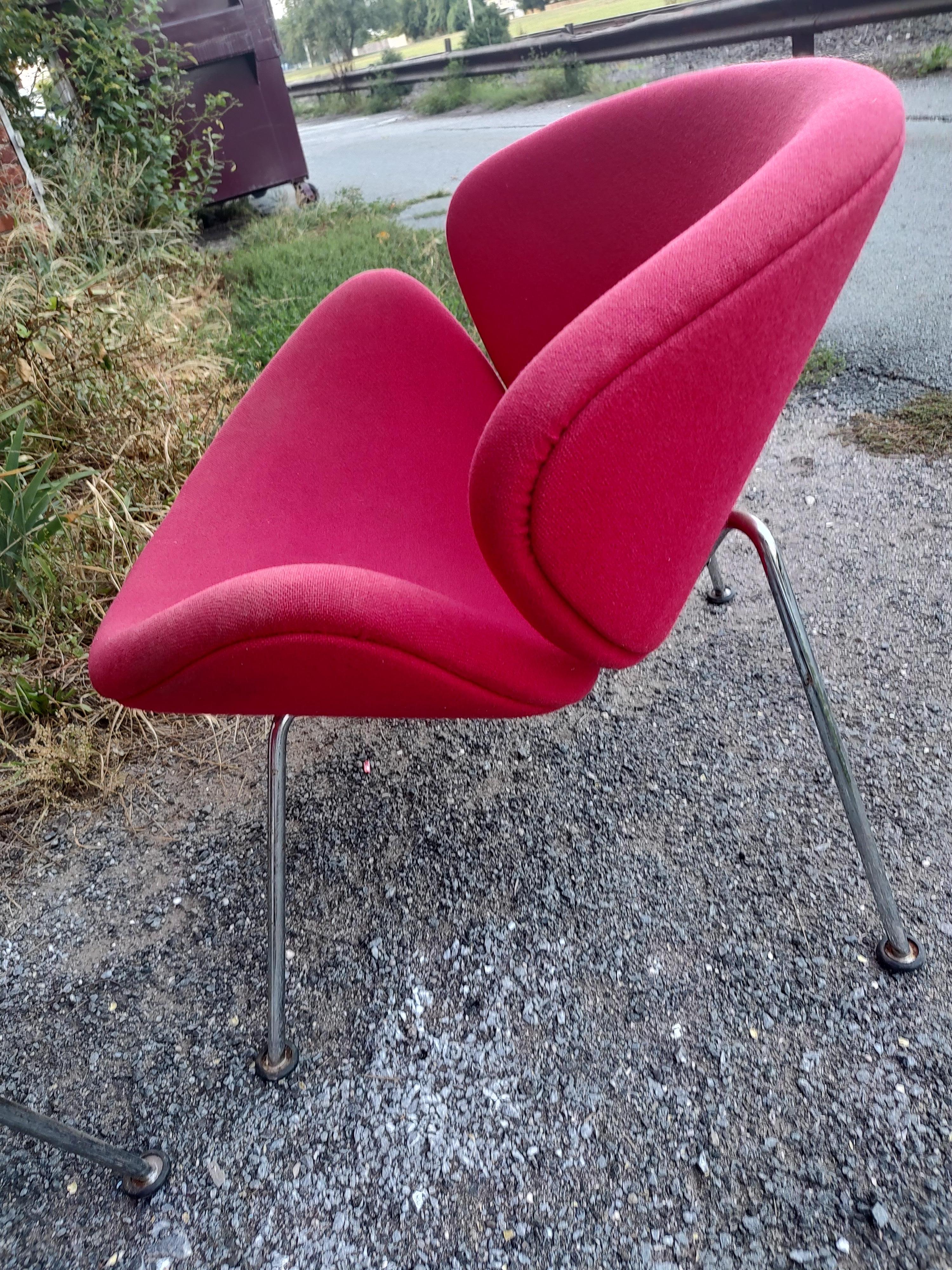 Mid-Century Modern Sculptural Orange Slice Lounge Chairs by Pierre ...