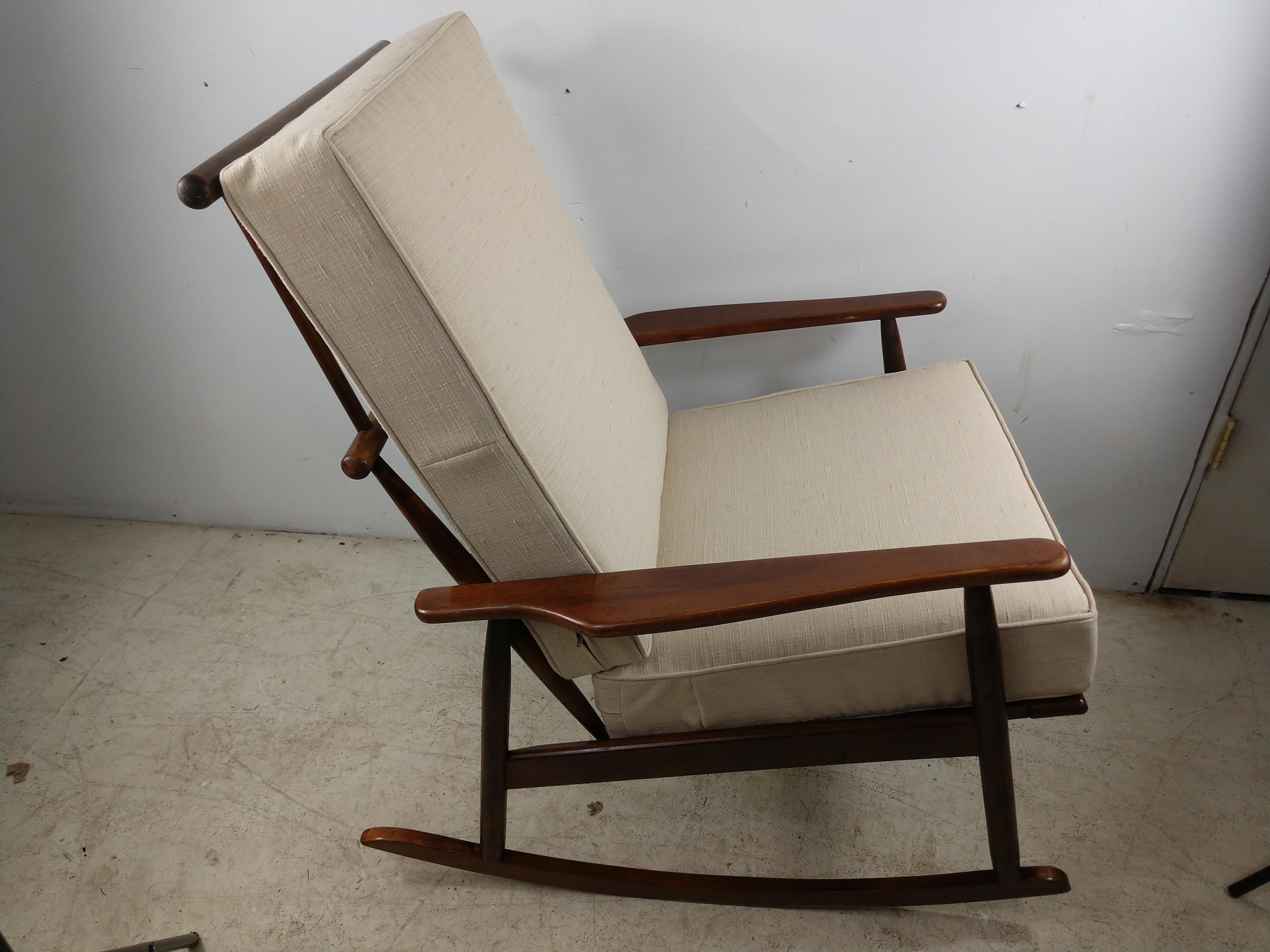 Mid-Century Modern Sculptural Danish Rocking Chair, c1955 For Sale at ...