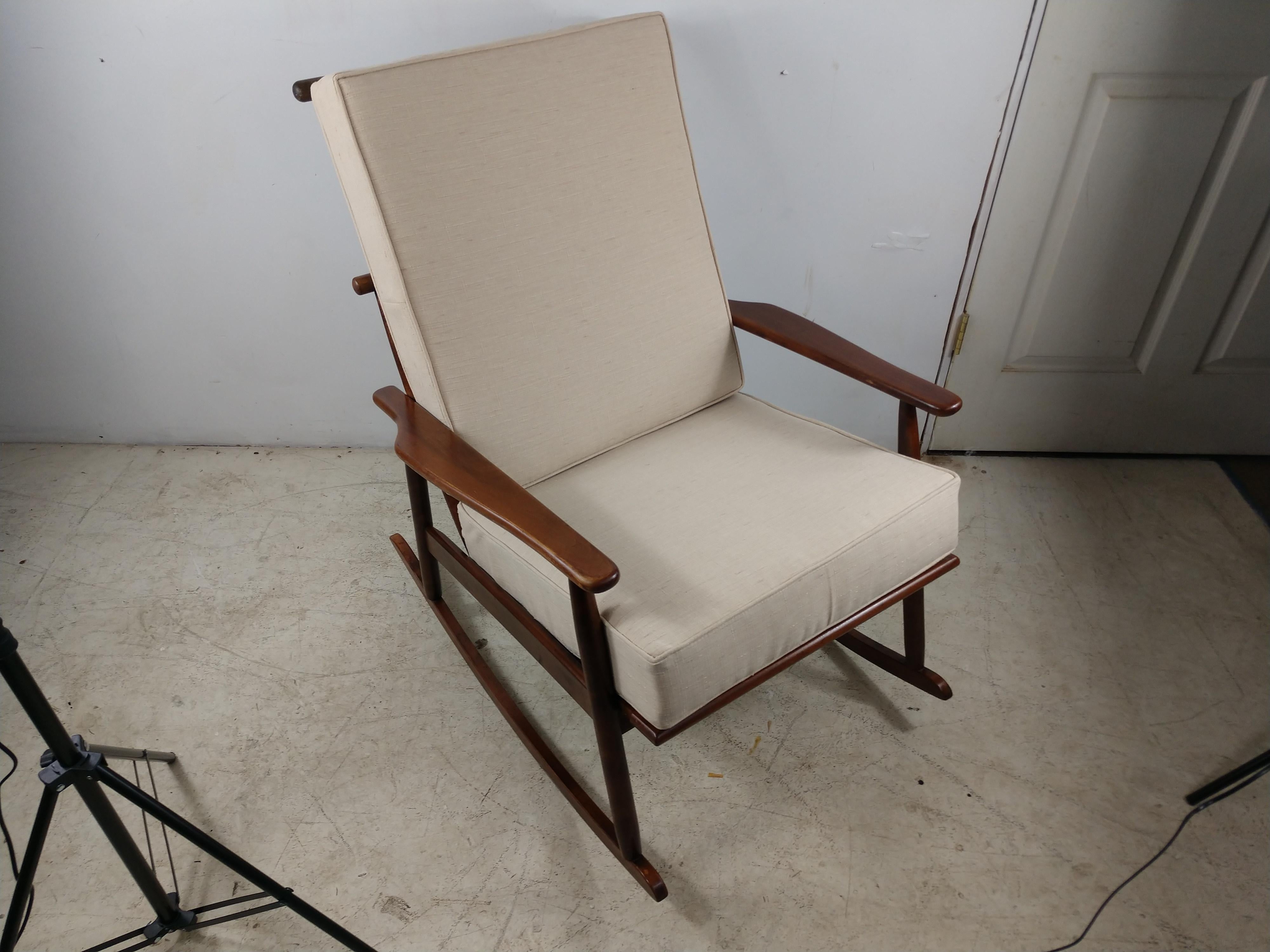 Mid-Century Modern Sculptural Danish Rocking Chair, c1955 For Sale at ...