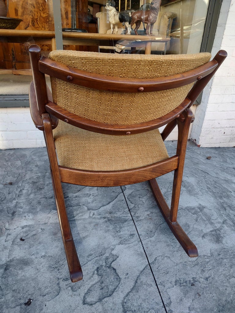 Mid-Century Modern Sculptural Scandinavian Teak Rocking Chair, C1968 ...