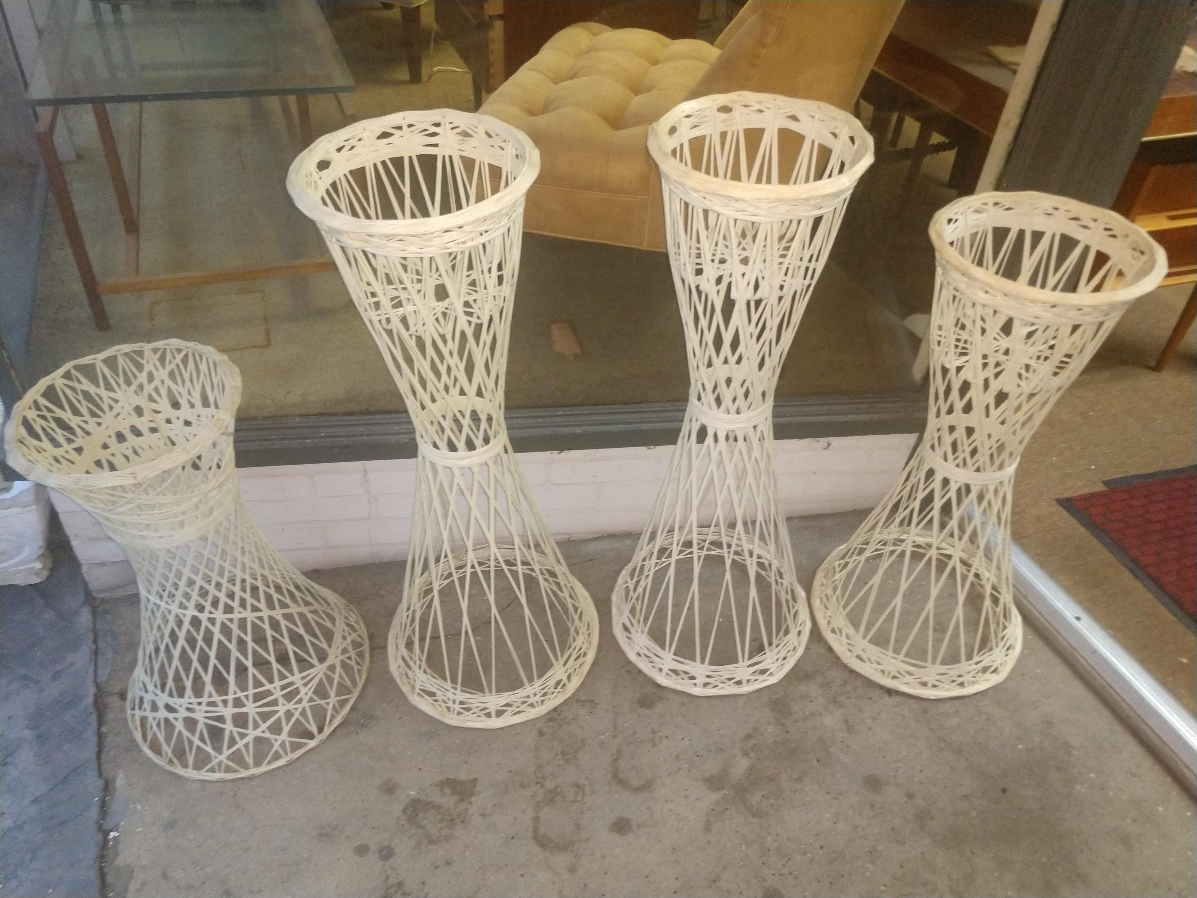 Mid-Century Modern Sculptural Spun Fiberglass Plant Stands by Russell ...