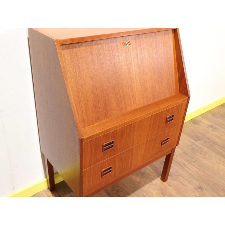 Mid-Century Modern Secretaire Bureau by Gunnar Nielsen Tibergaard Desk ...