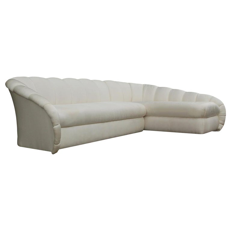 Mid-Century Modern Sectional Sofa Channel Back by Directional in Art ...