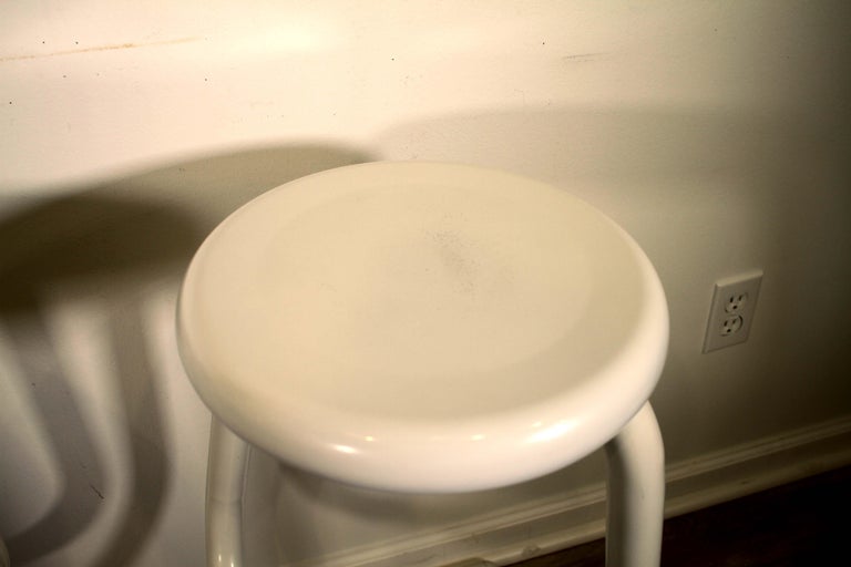 Mid-Century Modern Set of 3 1970s Tubular Paperclip Stools by Kinetic ...