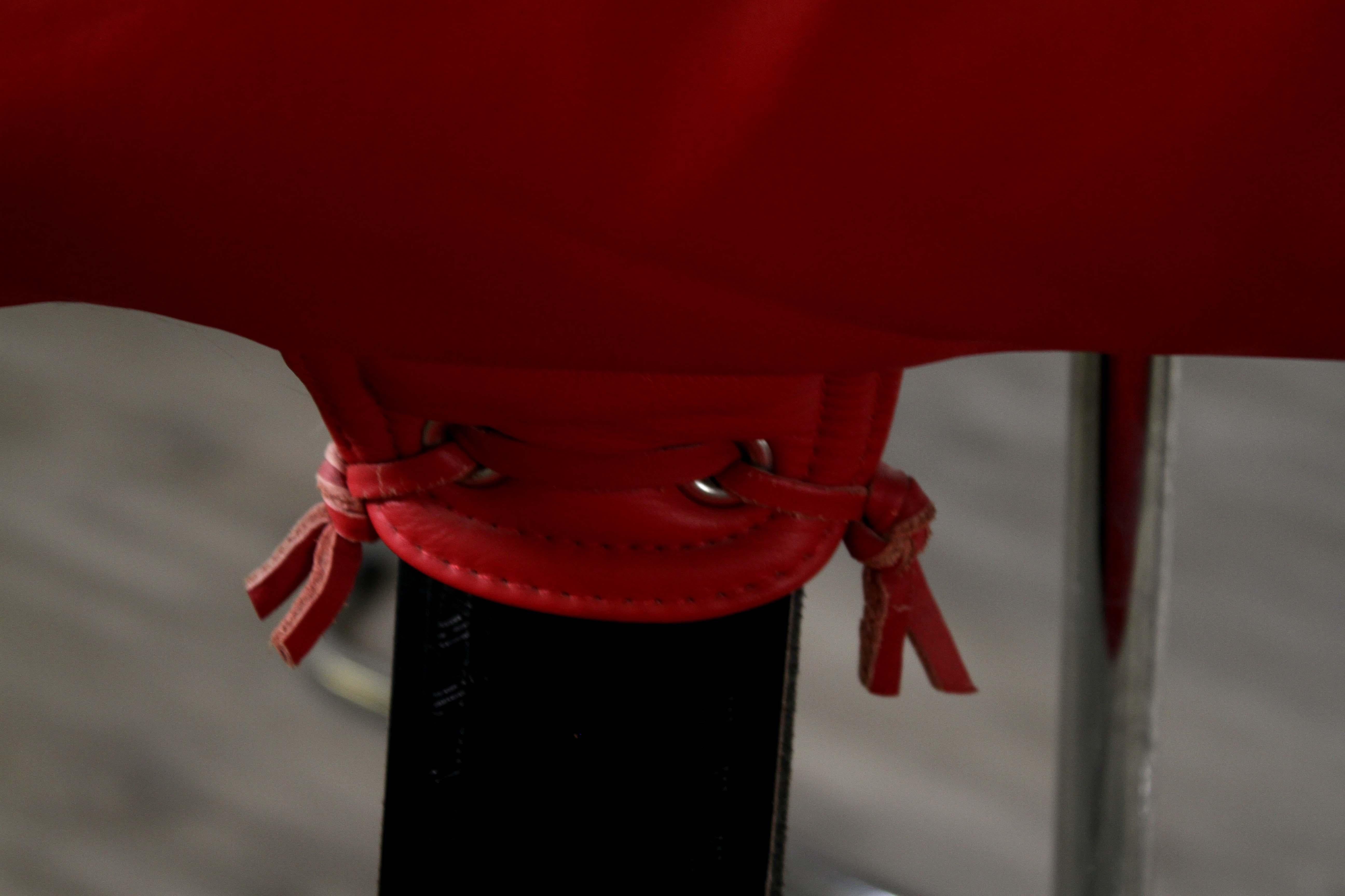 Mid-Century Modern Set of 3 Faleschini for Pace Tucroma Leather Chairs at 1stDibs