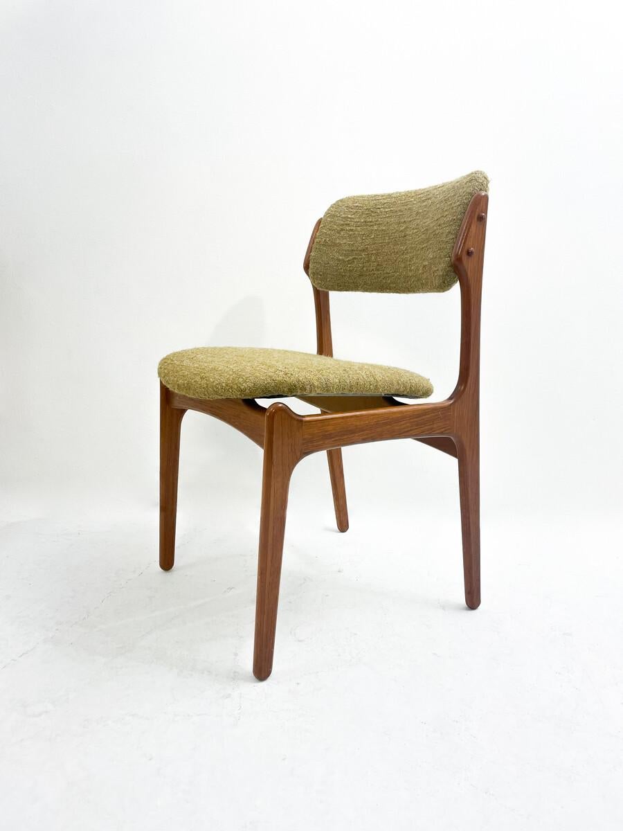 Mid-Century Modern Set of 6 Chairs by Eric Buch, Denmark, Teck, 1960s ...