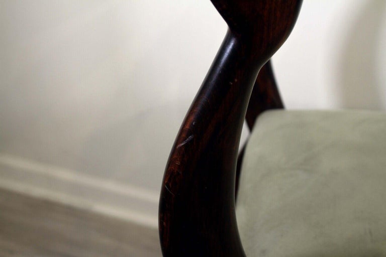 Mid Century Modern Set of 6 Rosewood My Dear Chairs by Dialogica For ...