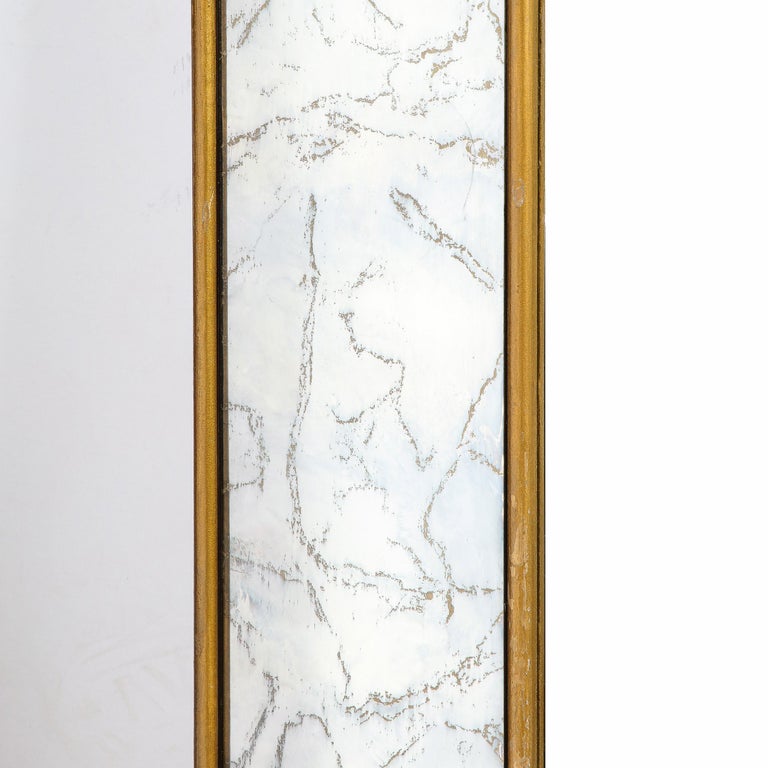 Mid-Century Modern Shadowbox Mirror with Gilt Detailing and Gold ...