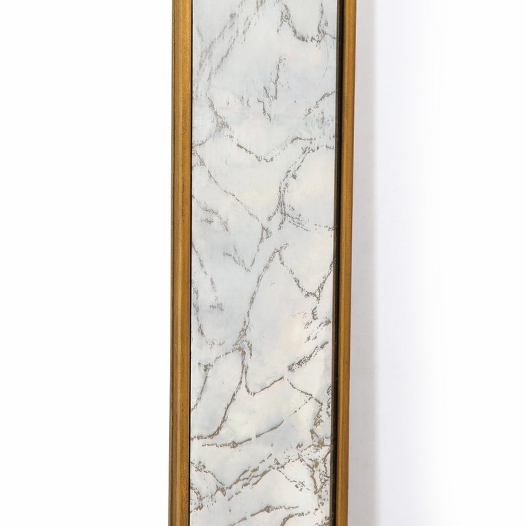 Mid-Century Modern Shadowbox Mirror with Gilt Detailing and Gold ...