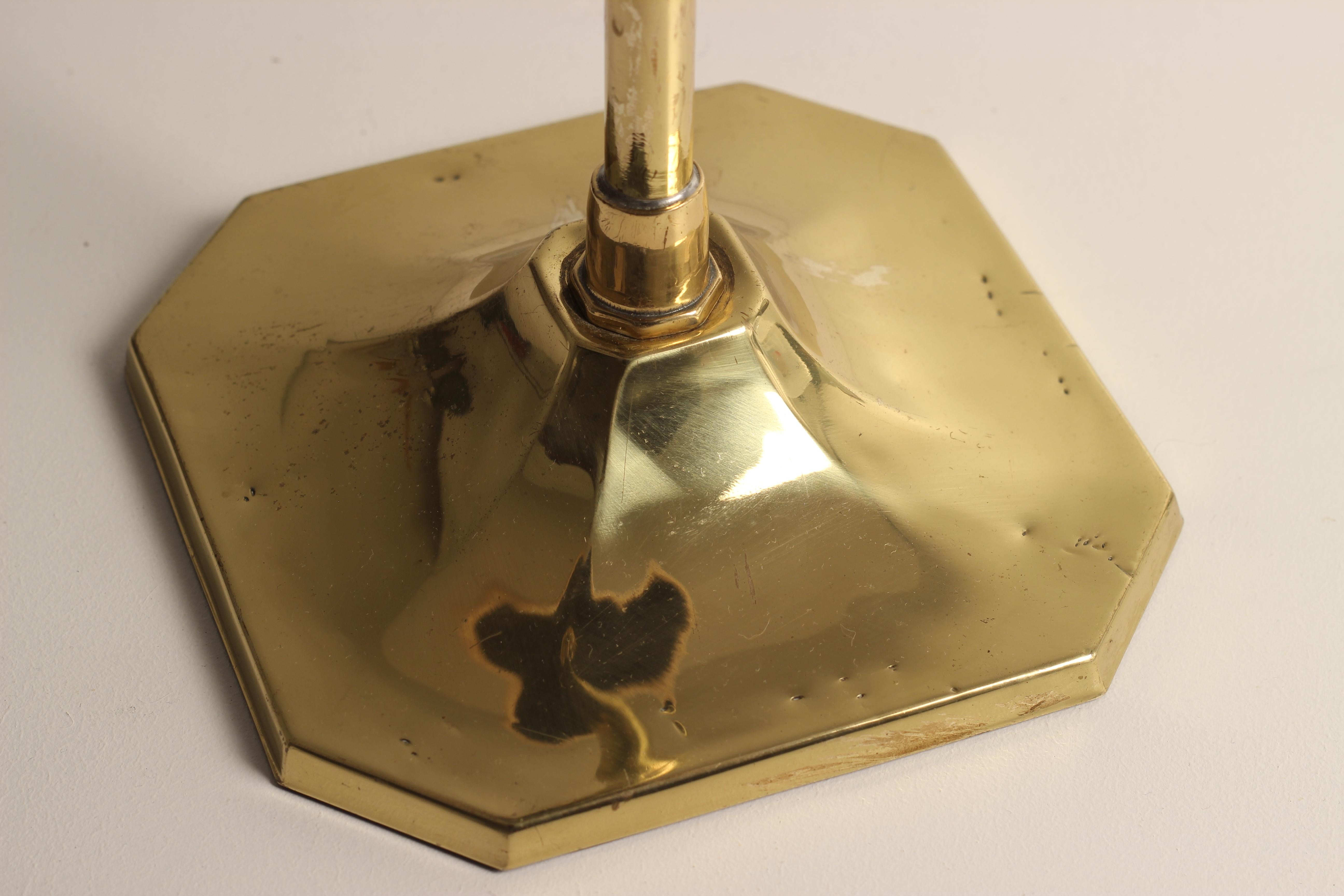 Mid-Century Modern Shop Display Female Bust with Extendable Brass Stand ...